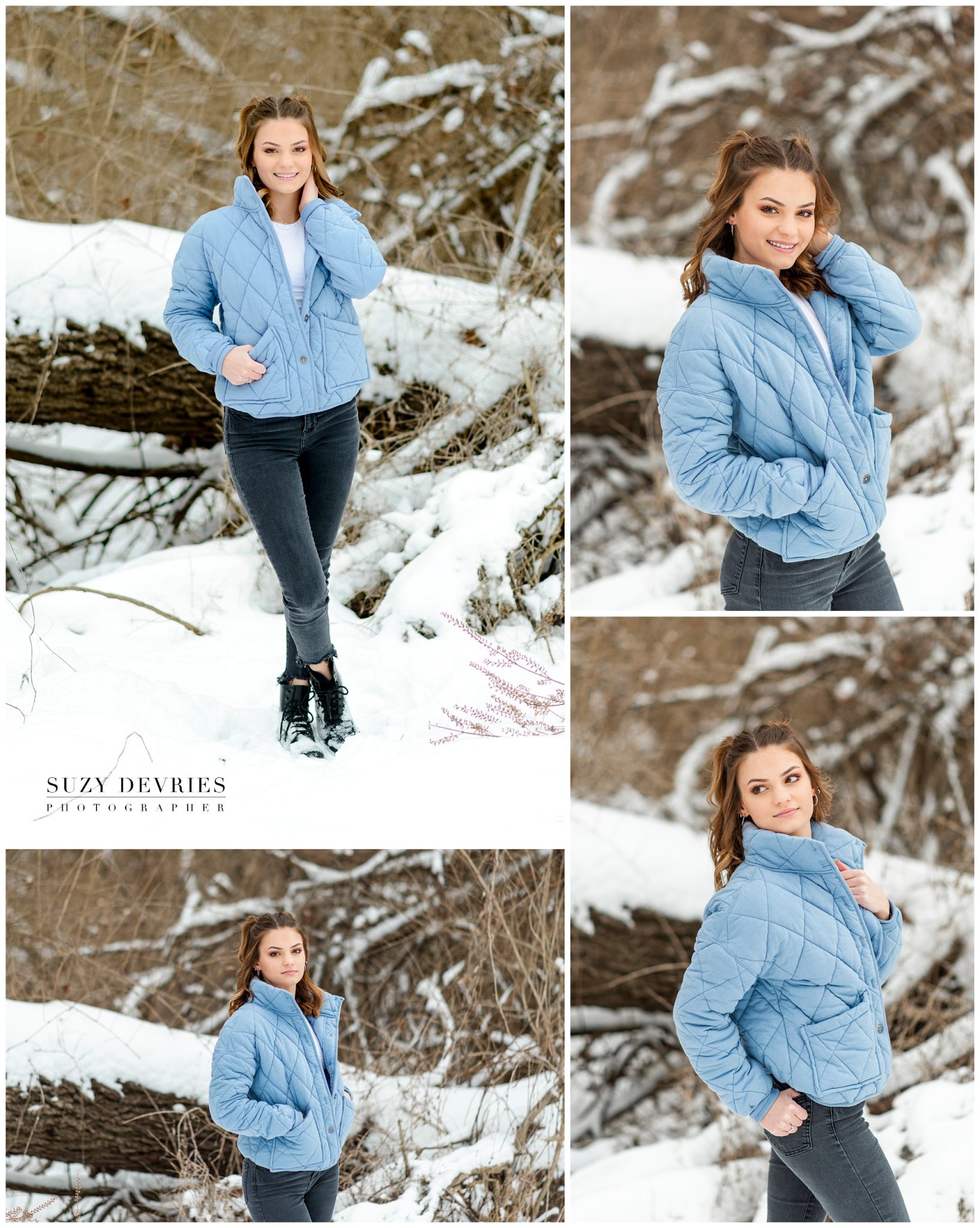 Snow Senior Photography | Kaylee » suzydevriesphotography.com