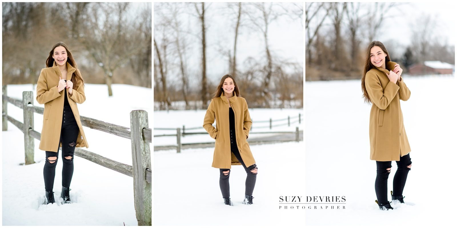 Senior Snow Photography | Taylor » suzydevriesphotography.com